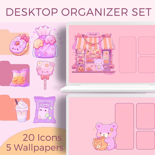Desktop Organizer Wallpaper - Etsy