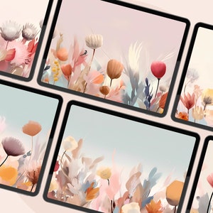 Boho Floral Desktop Wallpaper Art Desktop Wallpapers Mac Background ...