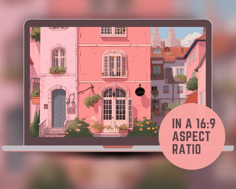 Cute Wallpapers Pink Wallpaper Pink Art Pink Screensaver Anime - Etsy