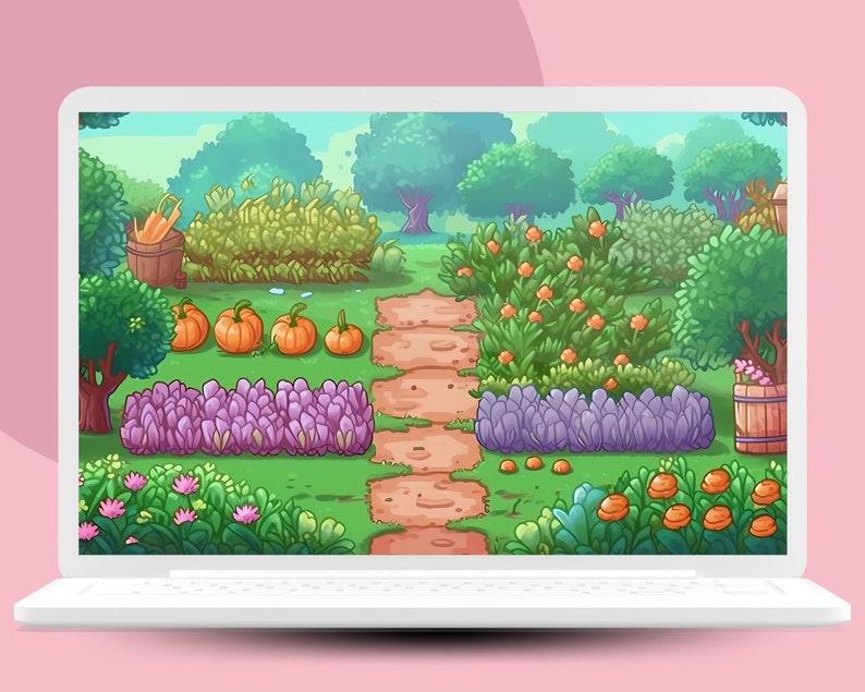 Pink Cottagecore Wallpaper Pastel Wallpaper Pink Desktop - Etsy