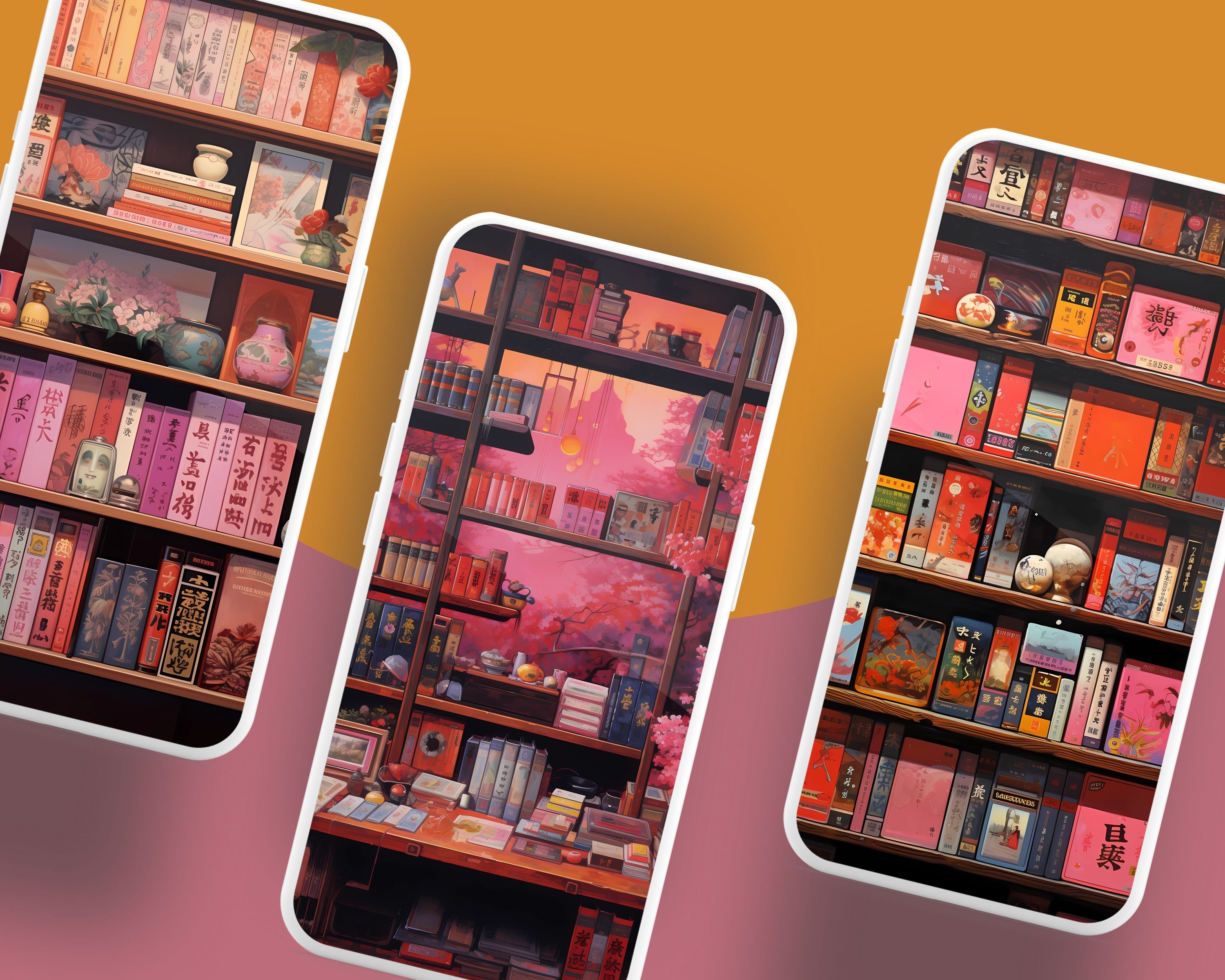 Lofi Wallpaper Book Wallpaper Lofi Twitch Overlay Lofi - Etsy