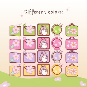 Totoro Icons Desktop Cherry Blossom Icons Cozy Desktop Aesthetic ...