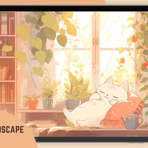 Cozy Cats Wallpaper Bundle: Desktop & Mobile (digital Download) - Etsy