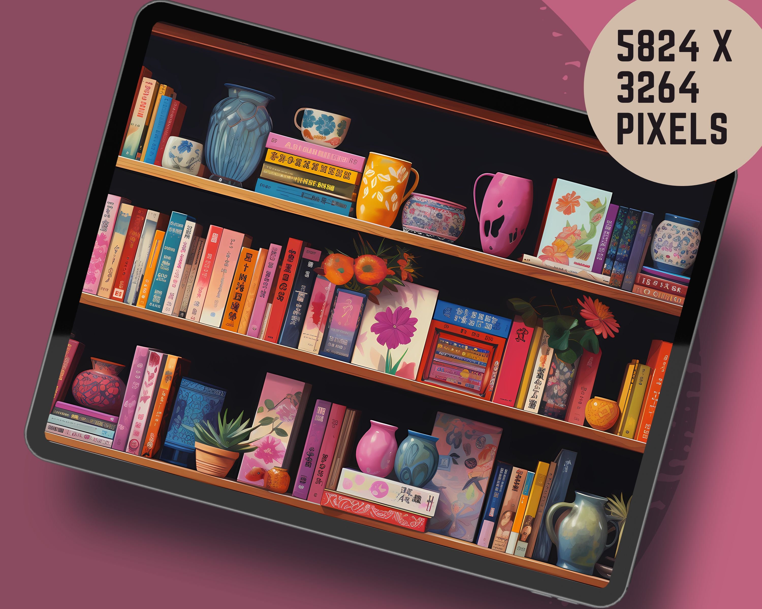 Lofi Wallpaper Book Wallpaper Lofi Twitch Overlay Lofi - Etsy