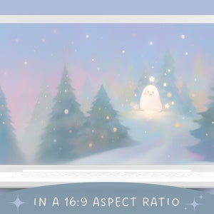 Winter Ghosts Wallpaper Winter Wallpaper Lofi Wallpaper Holiday ...