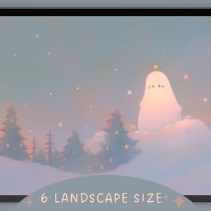 Winter Ghosts Wallpaper Winter Wallpaper Lofi Wallpaper Holiday ...