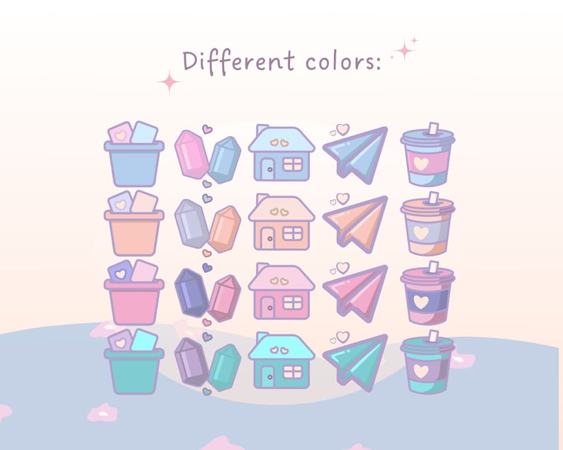 Pastel Desktop Icons: 80+ Kawaii Folder Icons (PNG & ICO) - Etsy