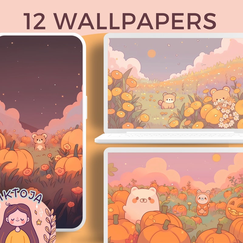 Preppy Fall Wallpaper - Etsy