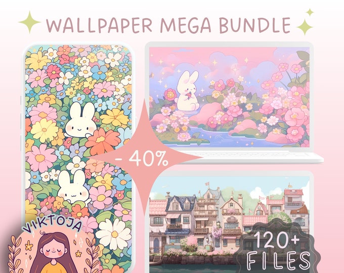 Pink Cottagecore Spring Wallpaper Cozy Kawaii Cute Desktop Wallpaper ...