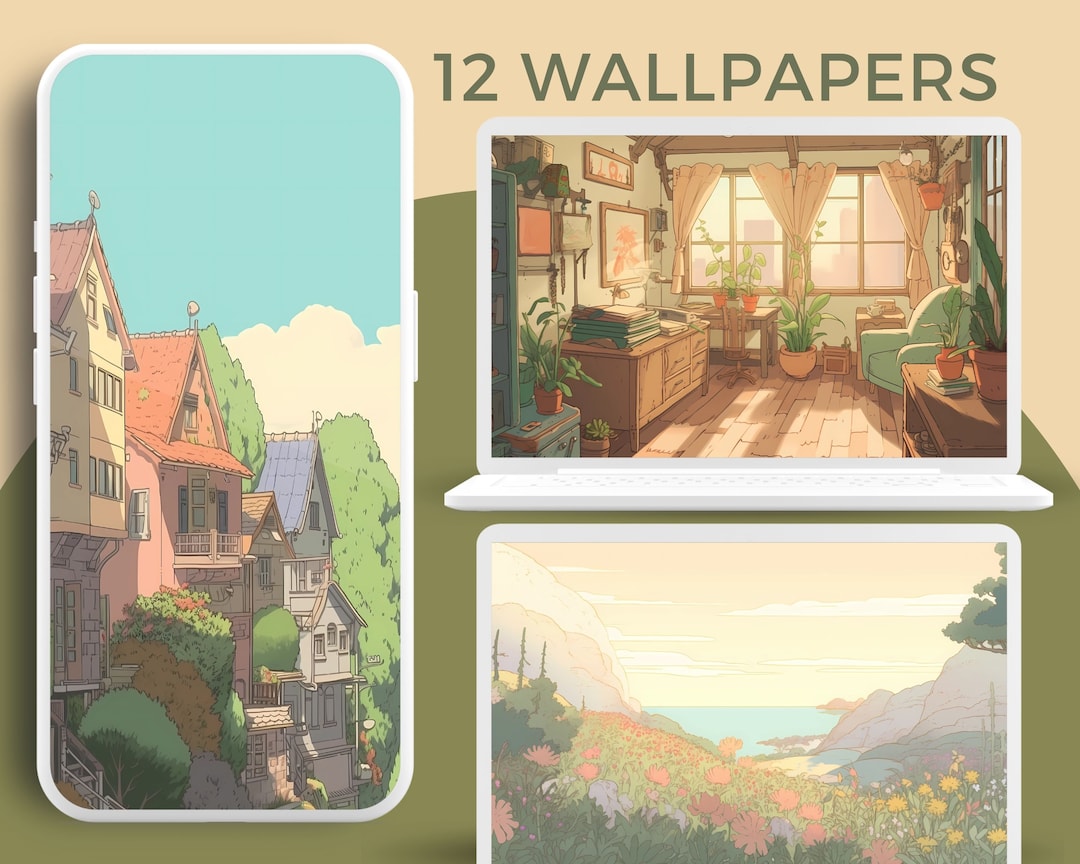 Studio Ghibli Wallpaper Cozy Screensaver Tablet Wallpaper - Etsy