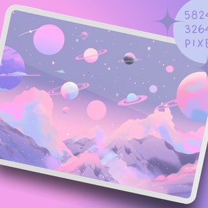 Pastel Planet Wallpaper Set, Phone Tablet Backgrounds (digital Download ...