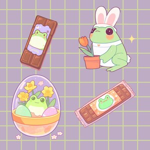 Frog Png Kawaii Food Sticker Easter Frog Png Anime Sticker Kawaii Frog ...
