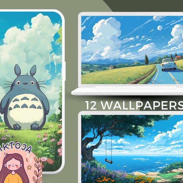 Studio Ghibli Wallpaper Phone Totoro - Etsy