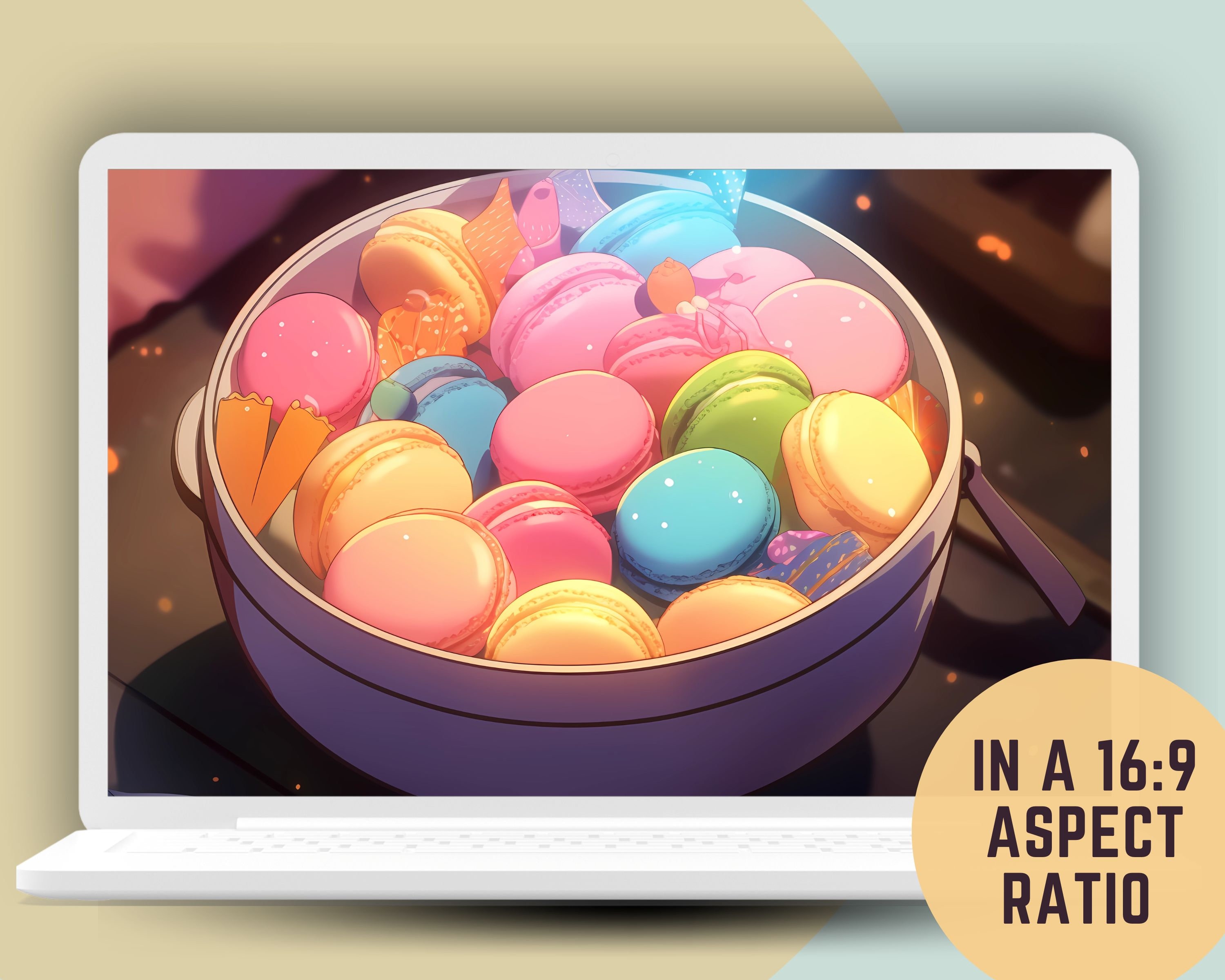 Anime Food Wallpaper Anims Wallpapers Anime Screensaver Cute - Etsy