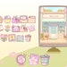 Spring Cafe Desktop Wallpaper & Icon Set: Sakura Floral Organizer ...