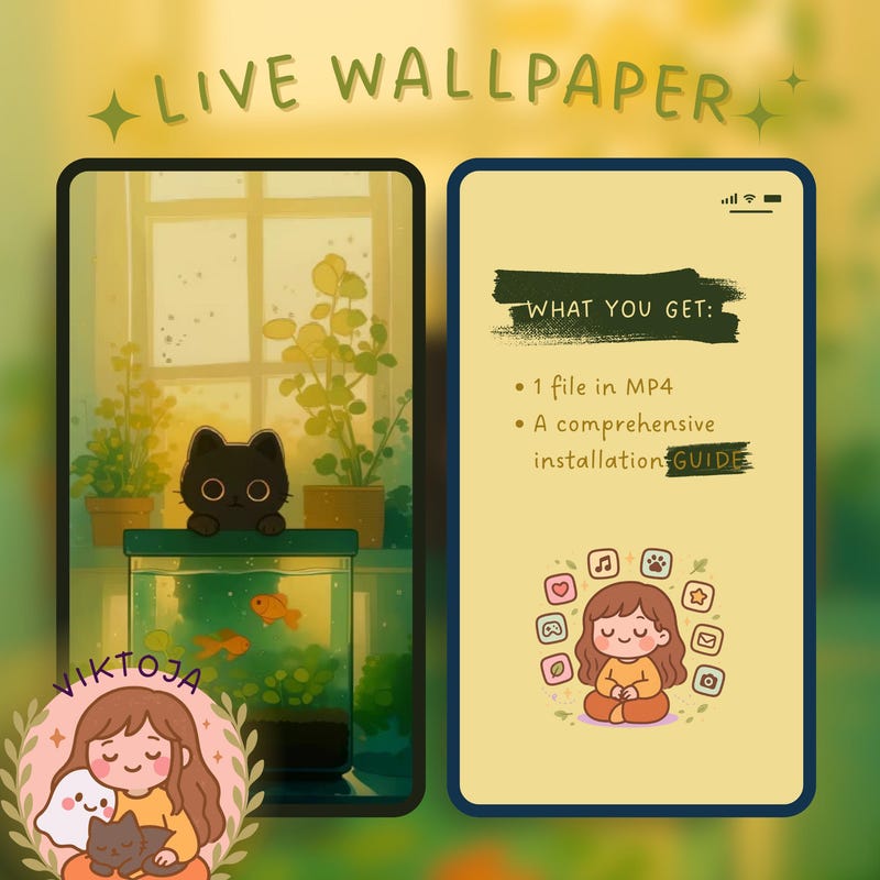 Animated Wallpaper - Etsy UK