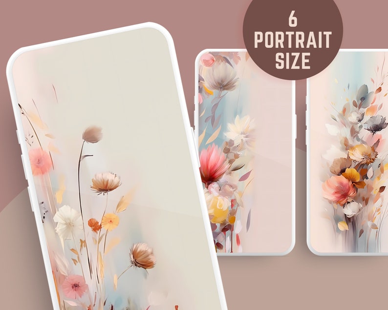 Boho Floral Desktop Wallpaper Art Desktop Wallpapers Mac - Etsy