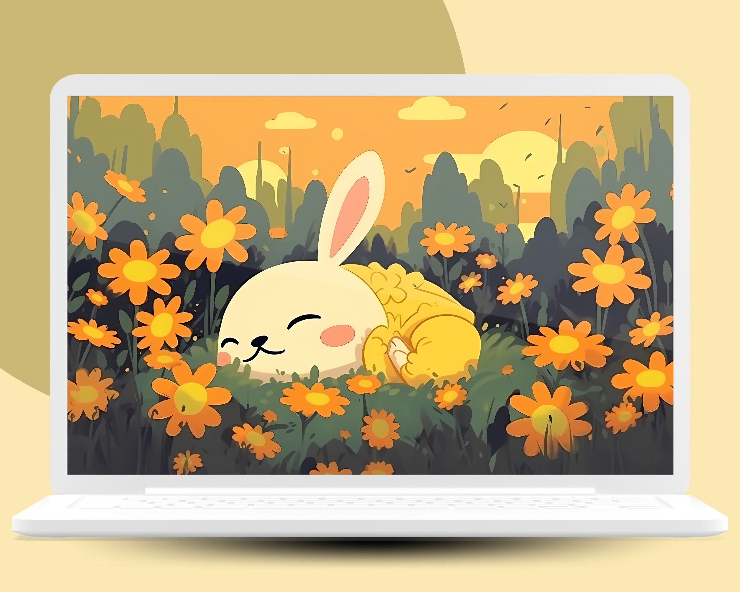 Kawaii Desktop Wallpapers Cute Mobile Backgrounds Kawaii - Etsy UK