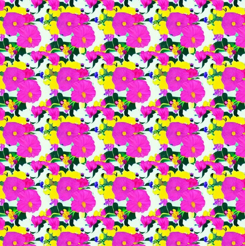 Flower Daisy Patterns Digital Download JPG 5 Pack - Etsy