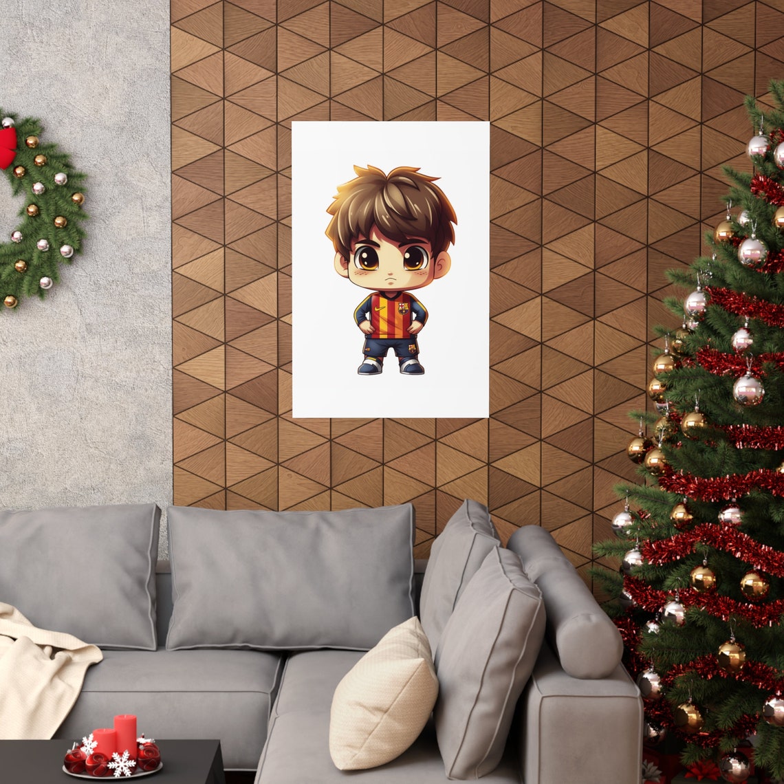 Messi Chibi Art Messi Painting Cute Print Messi Art - Etsy