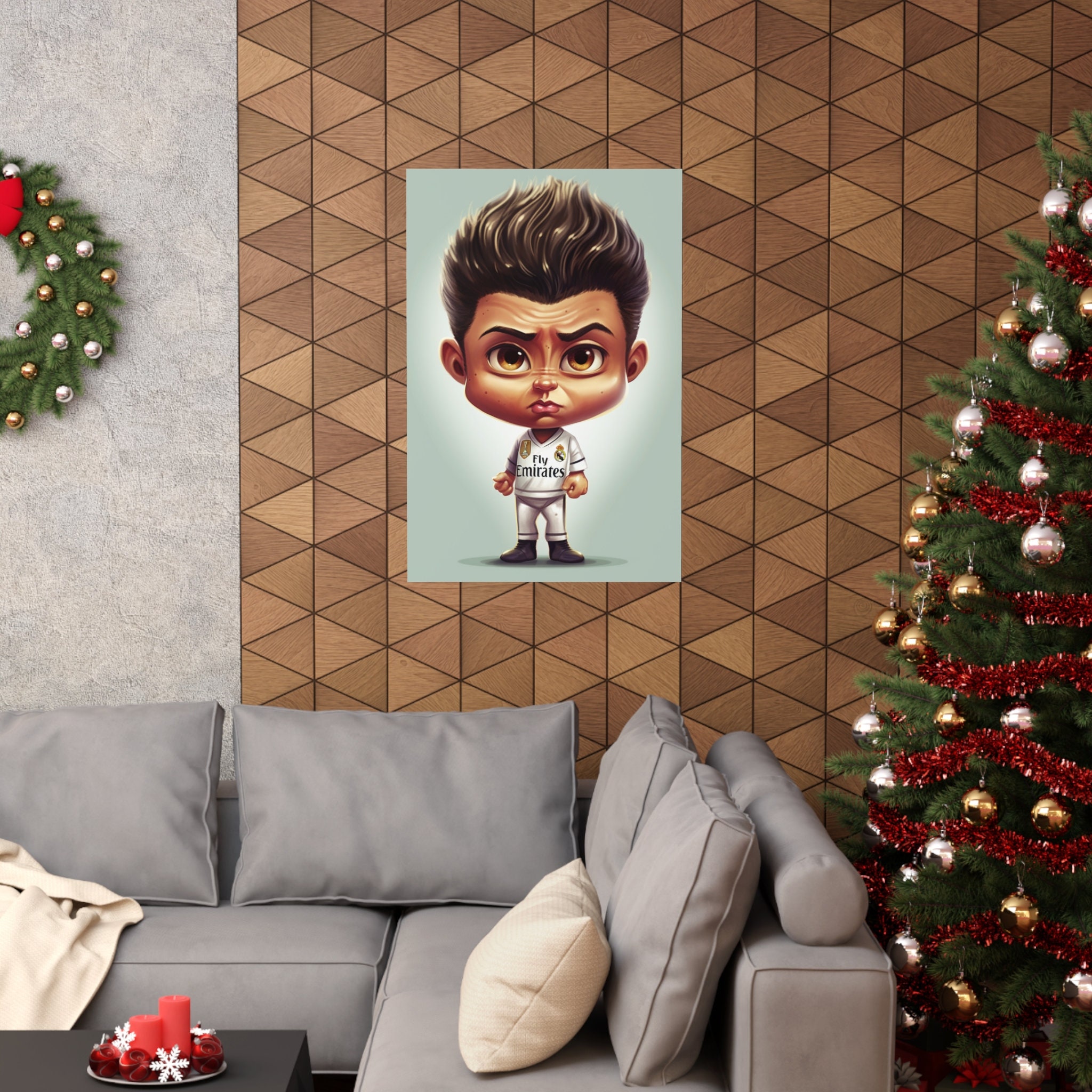 Ronaldo Chibi Art Ronaldo Painting Cute Print Ronaldo Art Ronaldo ...