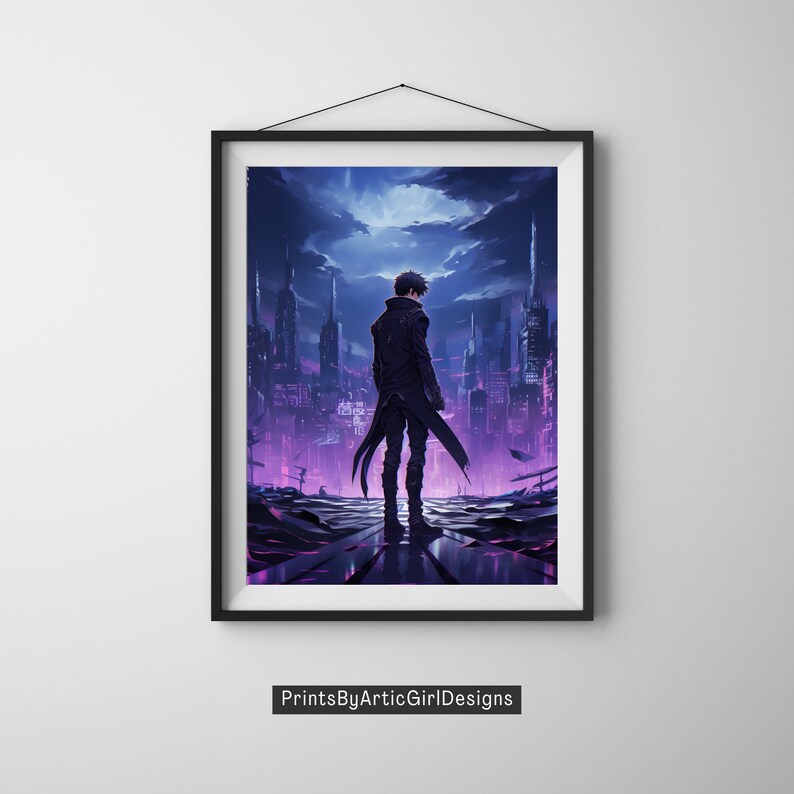 Solo Leveling Art Poster Sung Jin-woo Print Manhwa Art Print Anime Art ...
