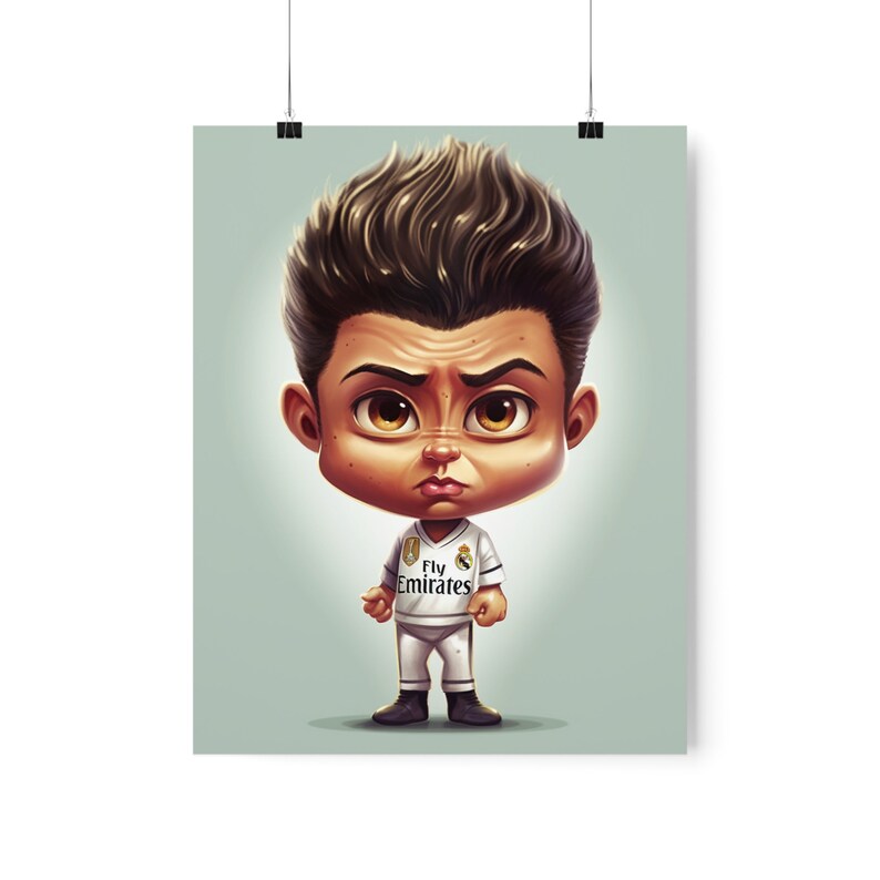 Ronaldo Chibi Art Ronaldo Painting Cute Print Ronaldo Art Ronaldo ...