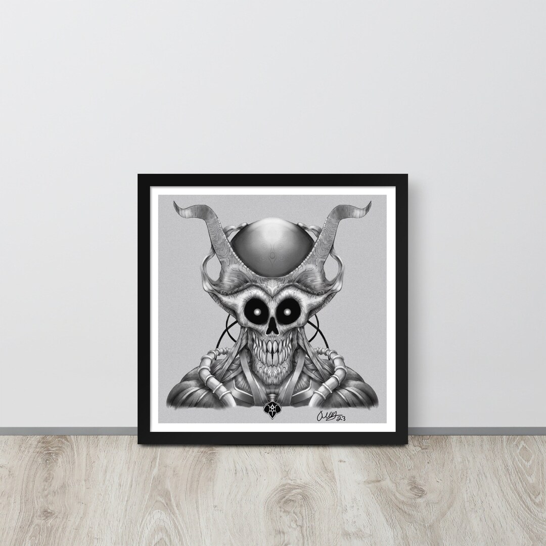Creepy Drawing Digital Poster Download, Gift for Horror Lover - Etsy
