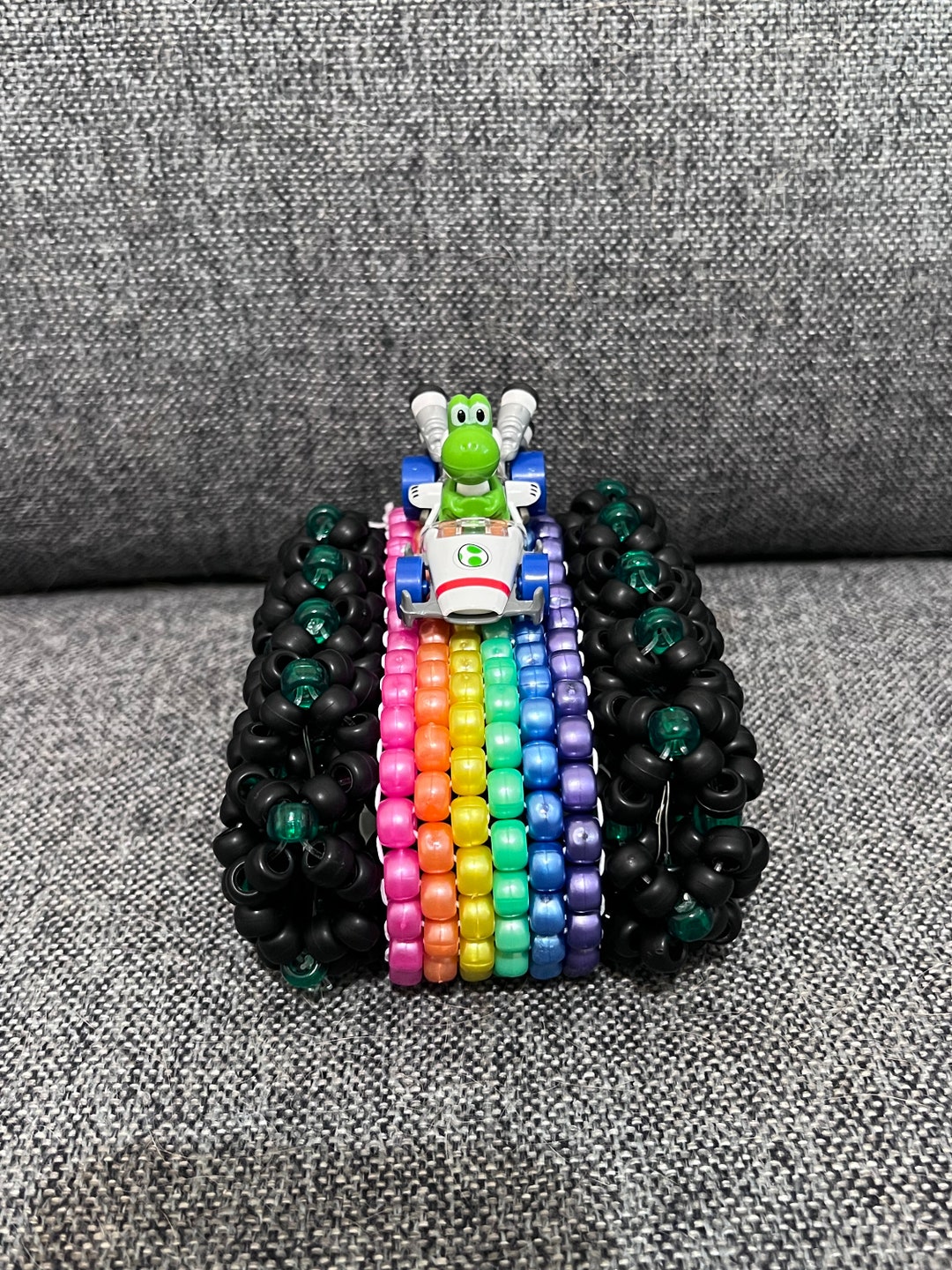 Mario Kart Rainbow Road Rotating Kandi Cuff - Etsy