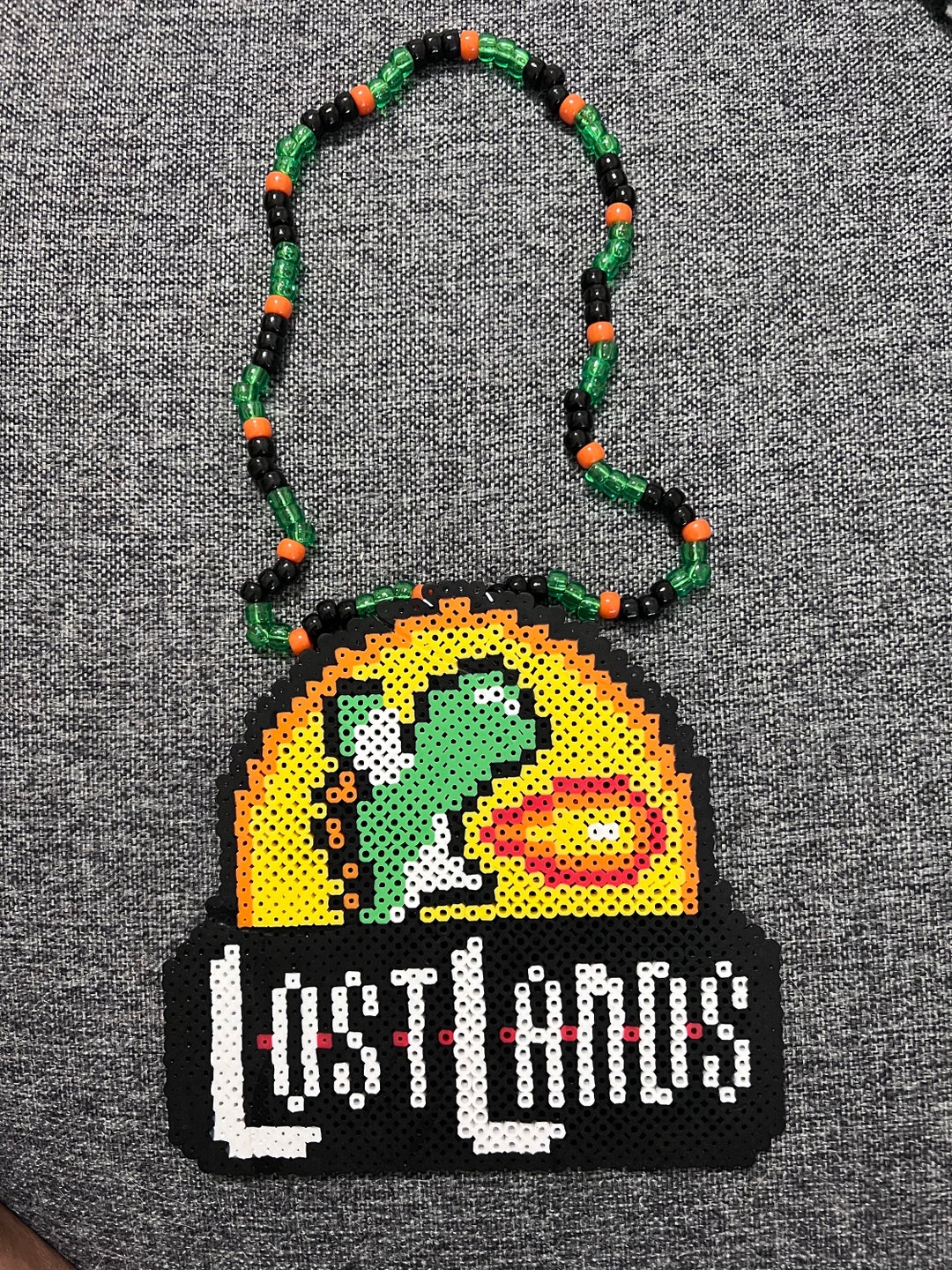 Lost Lands Yoshi Super Mario Perler Kandi Necklace - Etsy
