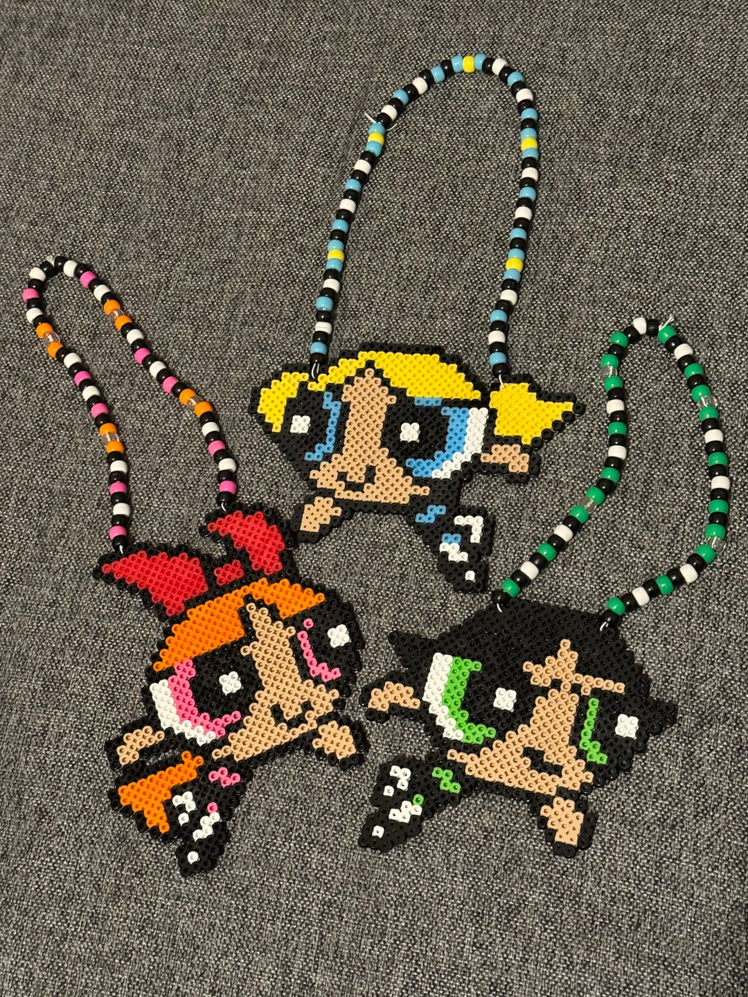 Powerpuff Girls Perler Necklace - Etsy