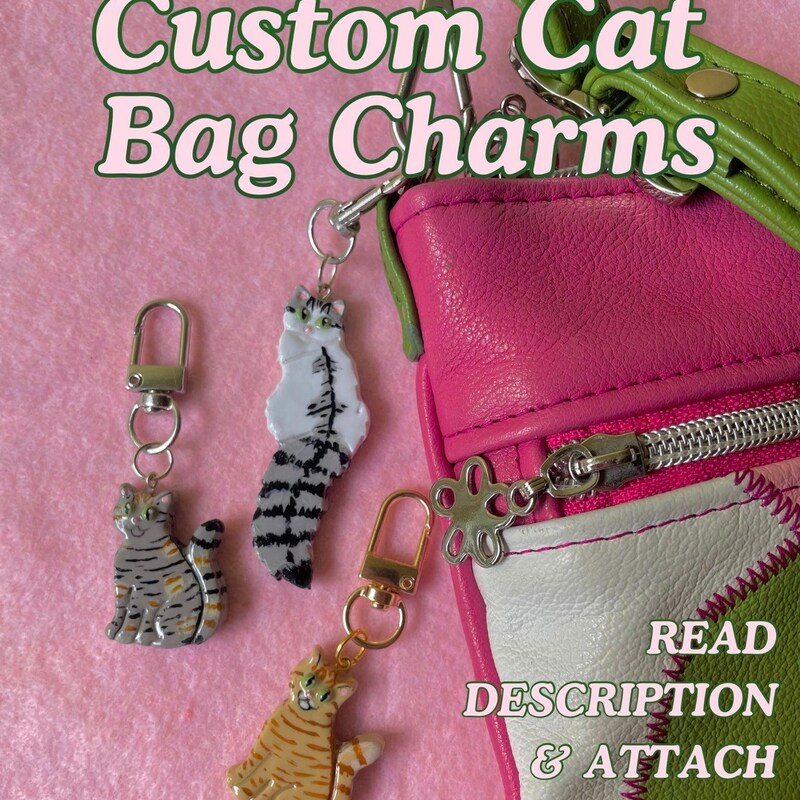 Custom Cat Keychains Clay - Etsy