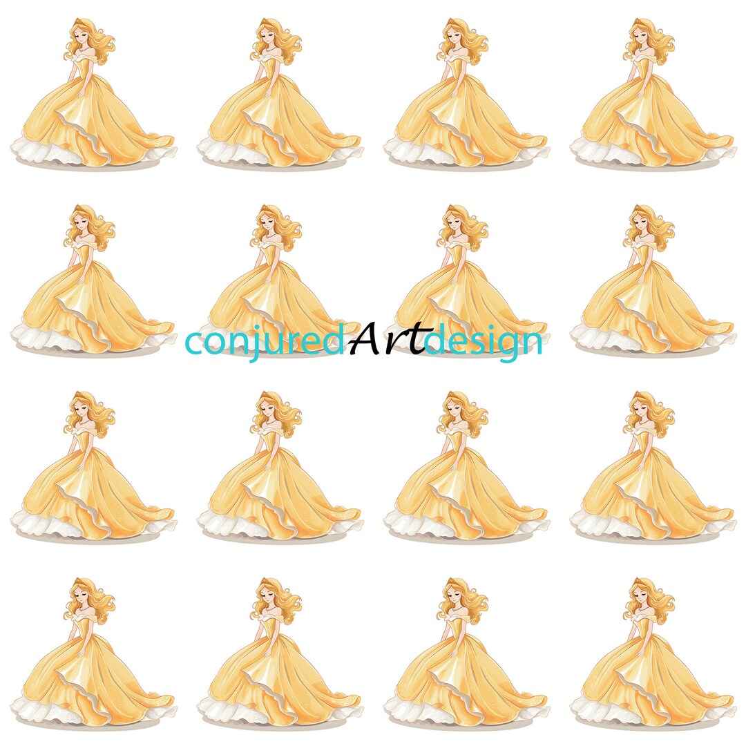 Seamless Image of a Princess Pattern - Etsy