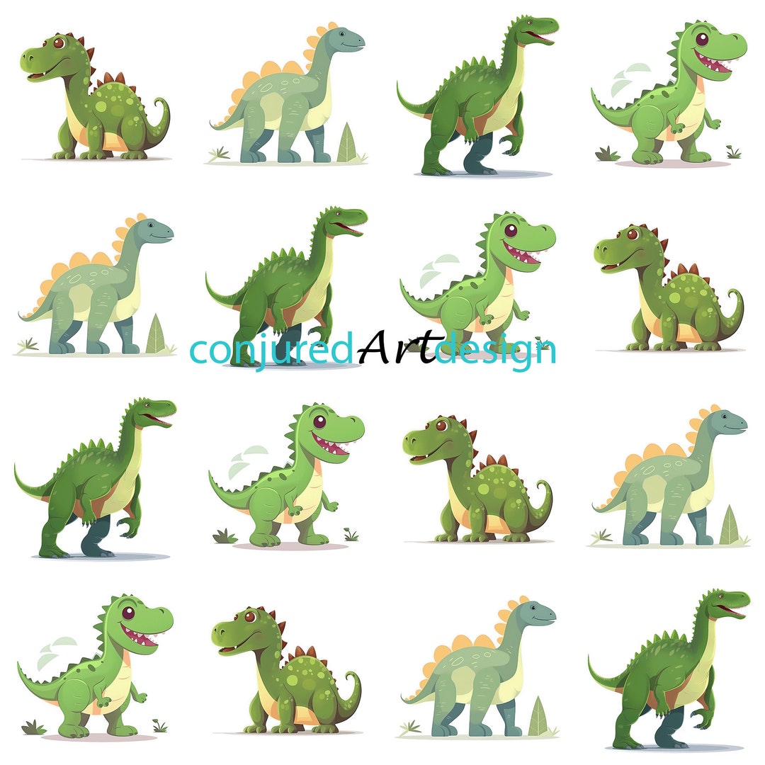 Seamless Image of a Baby Dinosaur Pattern - Etsy