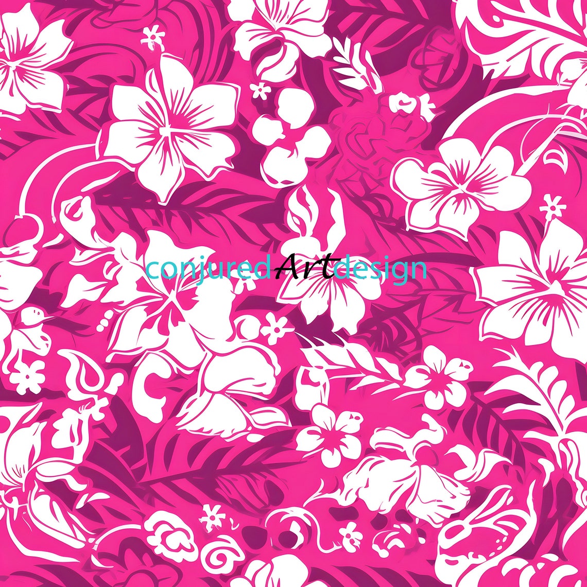 Seamless Image of a Hawaiian Style Pattern - Etsy