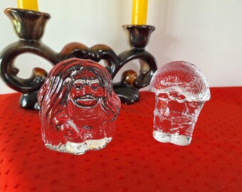 Two Scandinavian Glass Trolls - Etsy