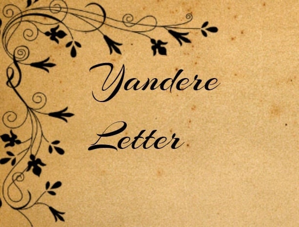 Yandere Letter - Etsy