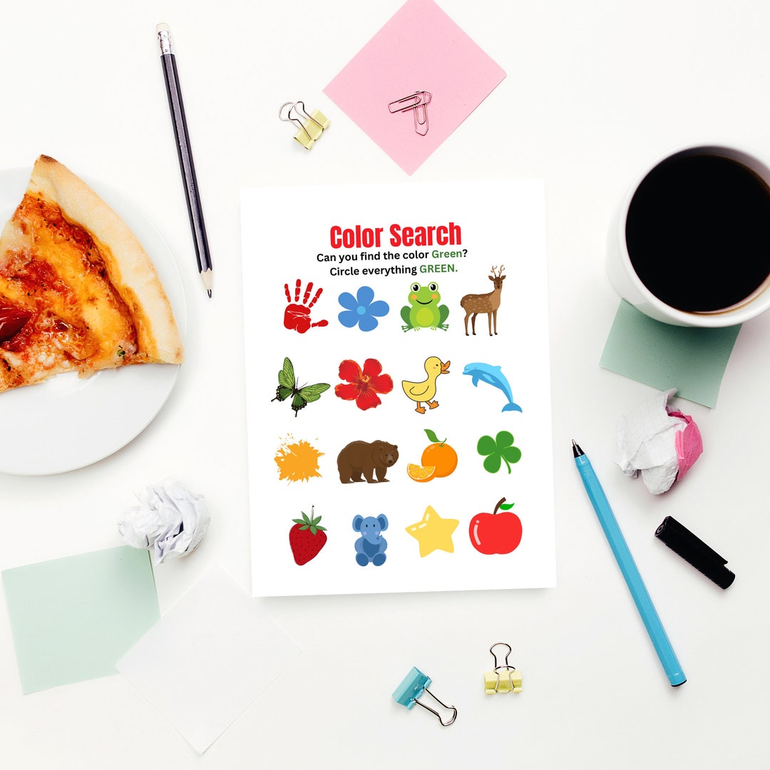 Colors Learning Worksheets for Kids, Homeschool Learning Worksheets for ...