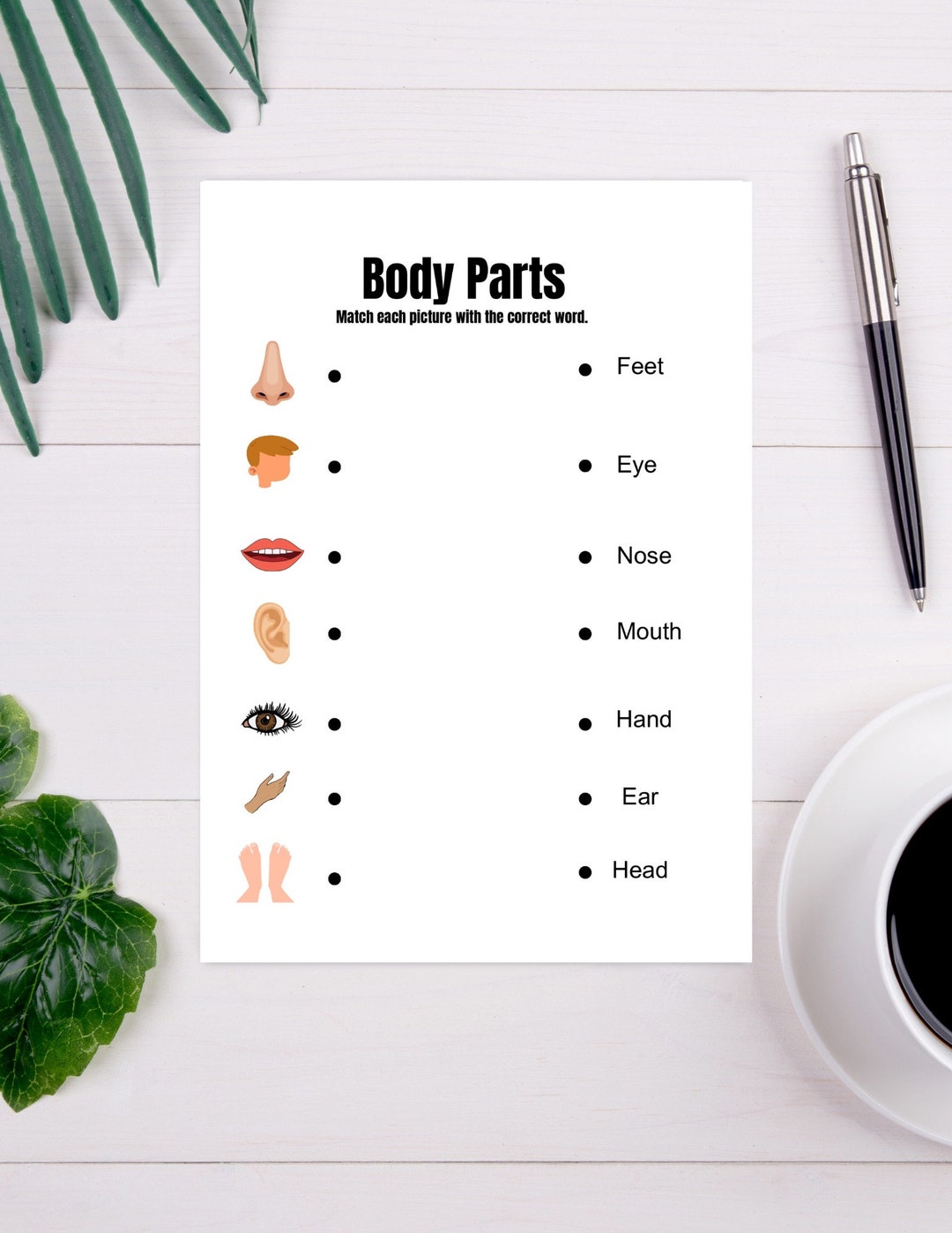 Do You Know Your Body Parts Kids Worksheet, Printable Anatomy Practice ...
