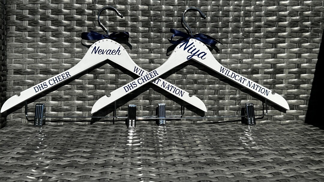 Personalized Cheer Uniform Hanger | Custom Team Gift - Etsy