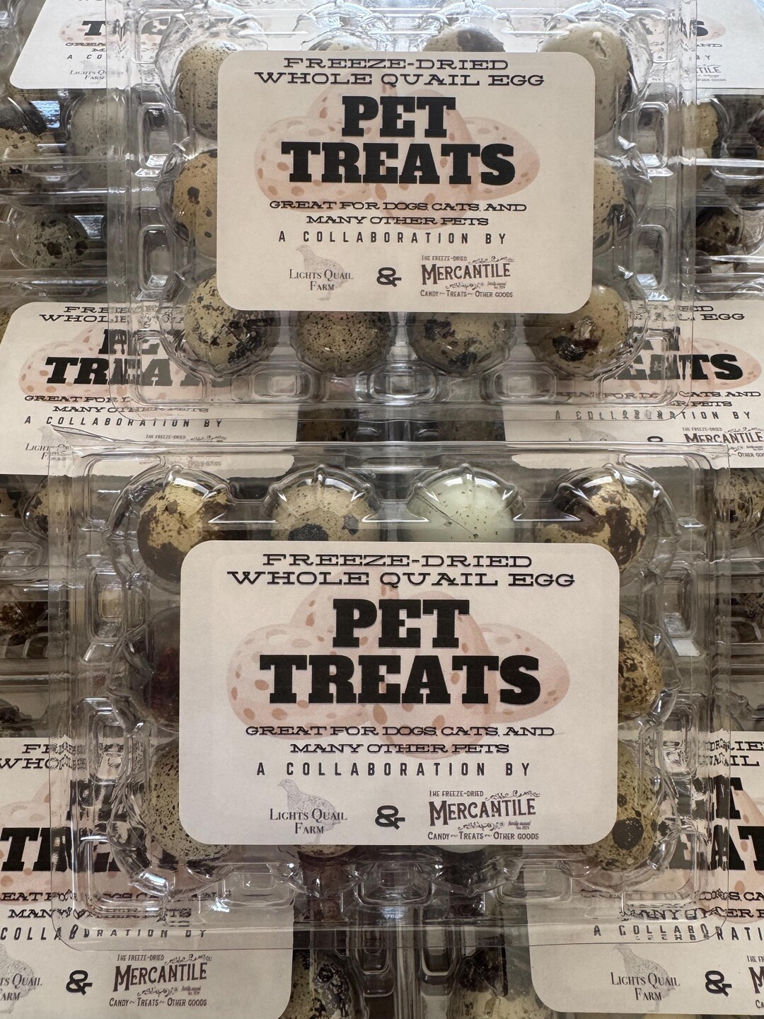 Freeze-dried Quail Egg Pet Treats, Raw Pet Food Treat, Organic Quail ...