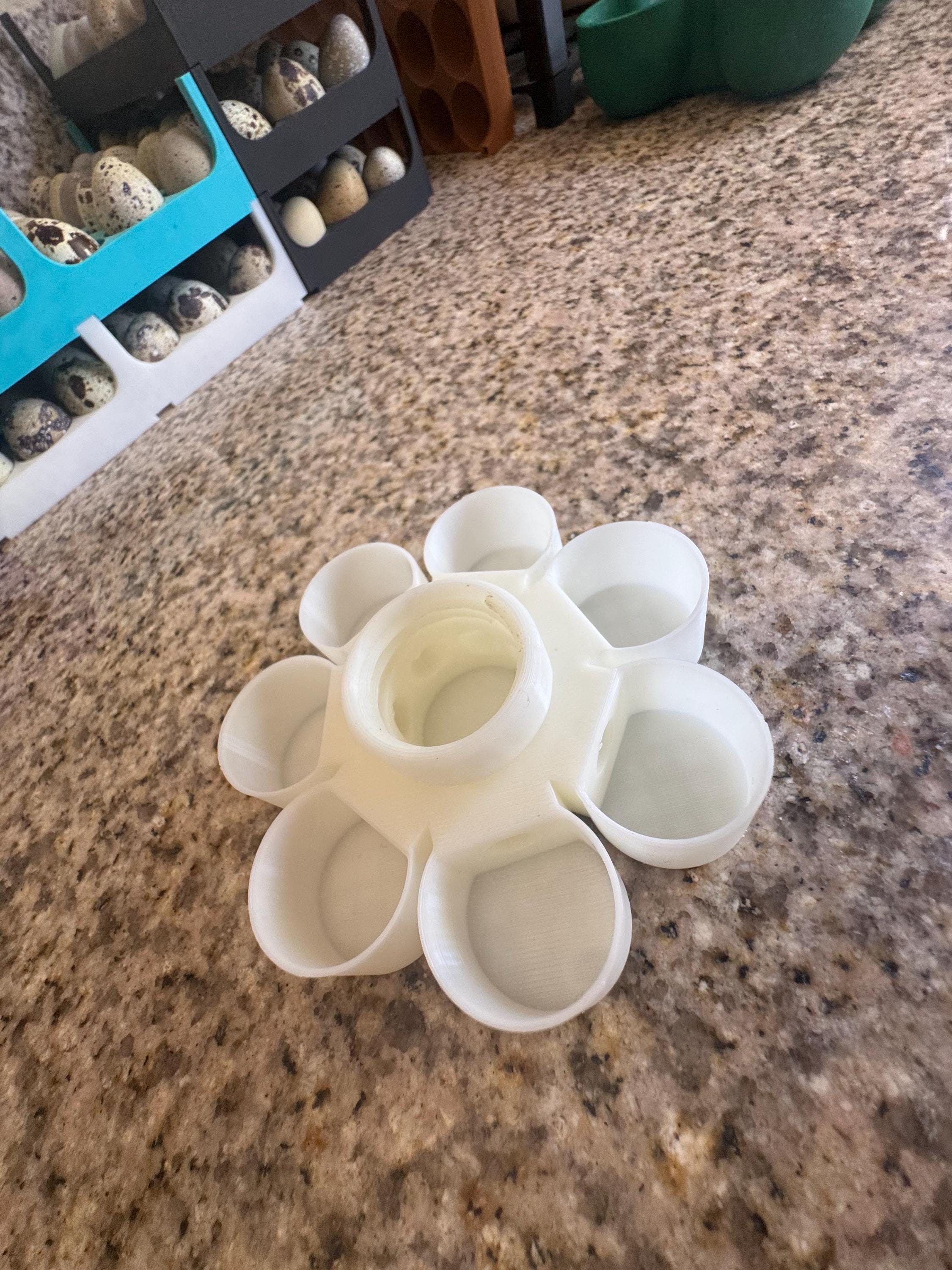 3D Printed Chick Waterer (7 Bowls) With Marbles | Quail, Chicken ...