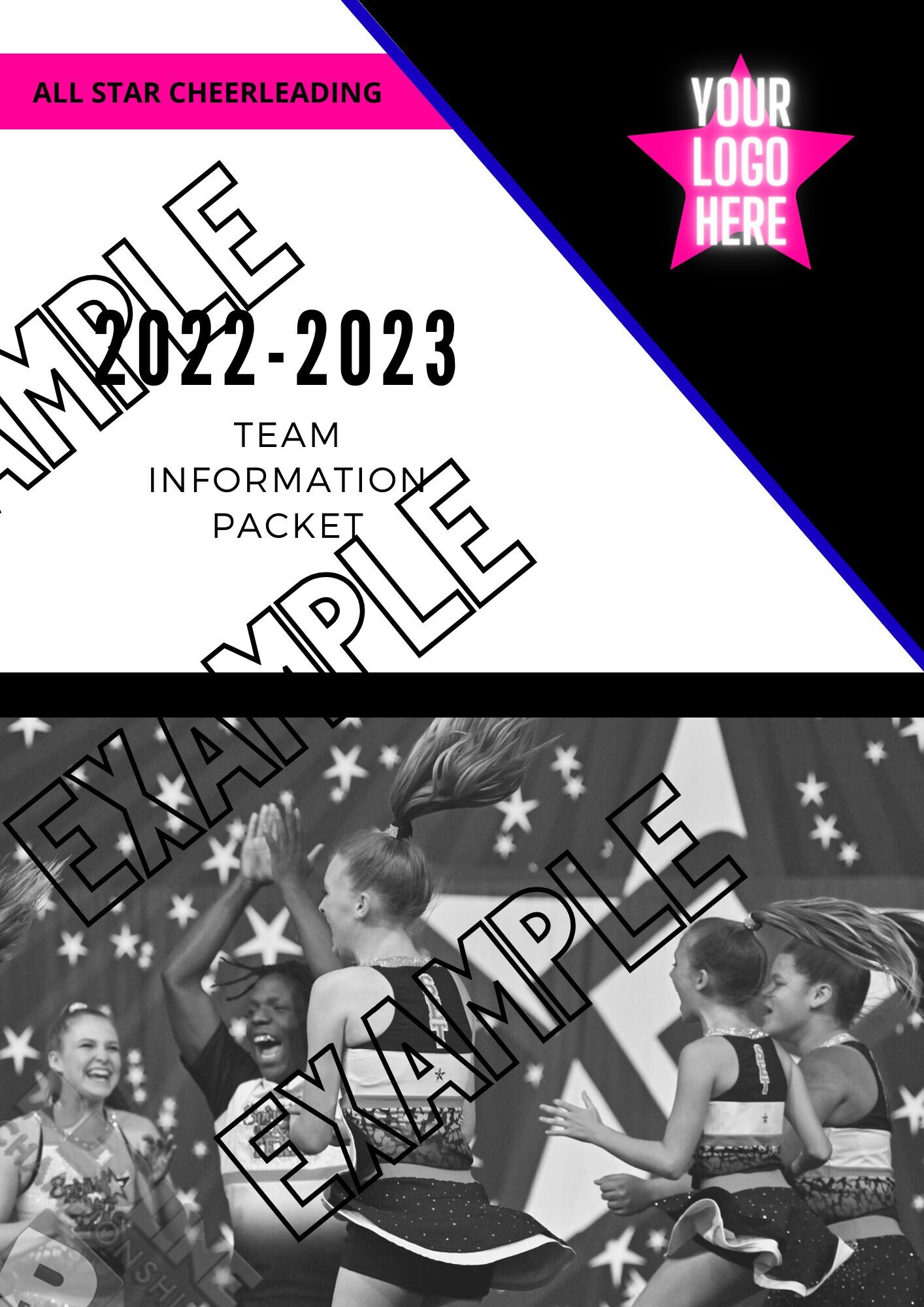 All-star Cheer Packet Template - Etsy