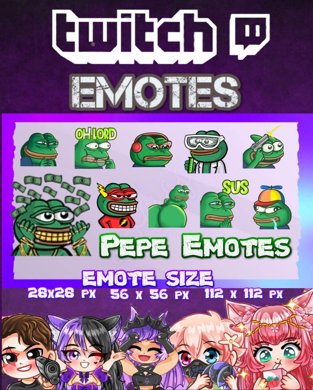 Twitch Emote / Cute Peepo Meme Pack 1 Emotes 10 Emotes Ready - Etsy UK