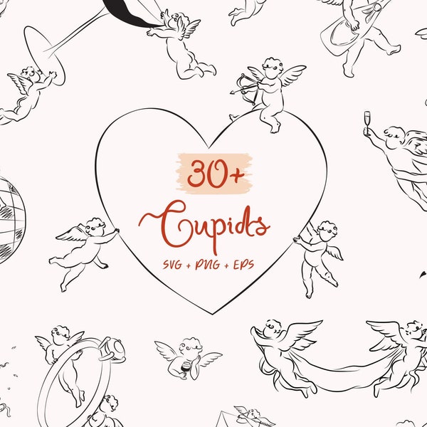 Cupid Silhouettes - Etsy