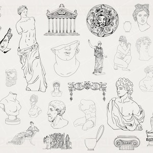 Ancient Greek Roman Mythology | 200+ Svg Png Eps | FREEBIES INCLUDED ...