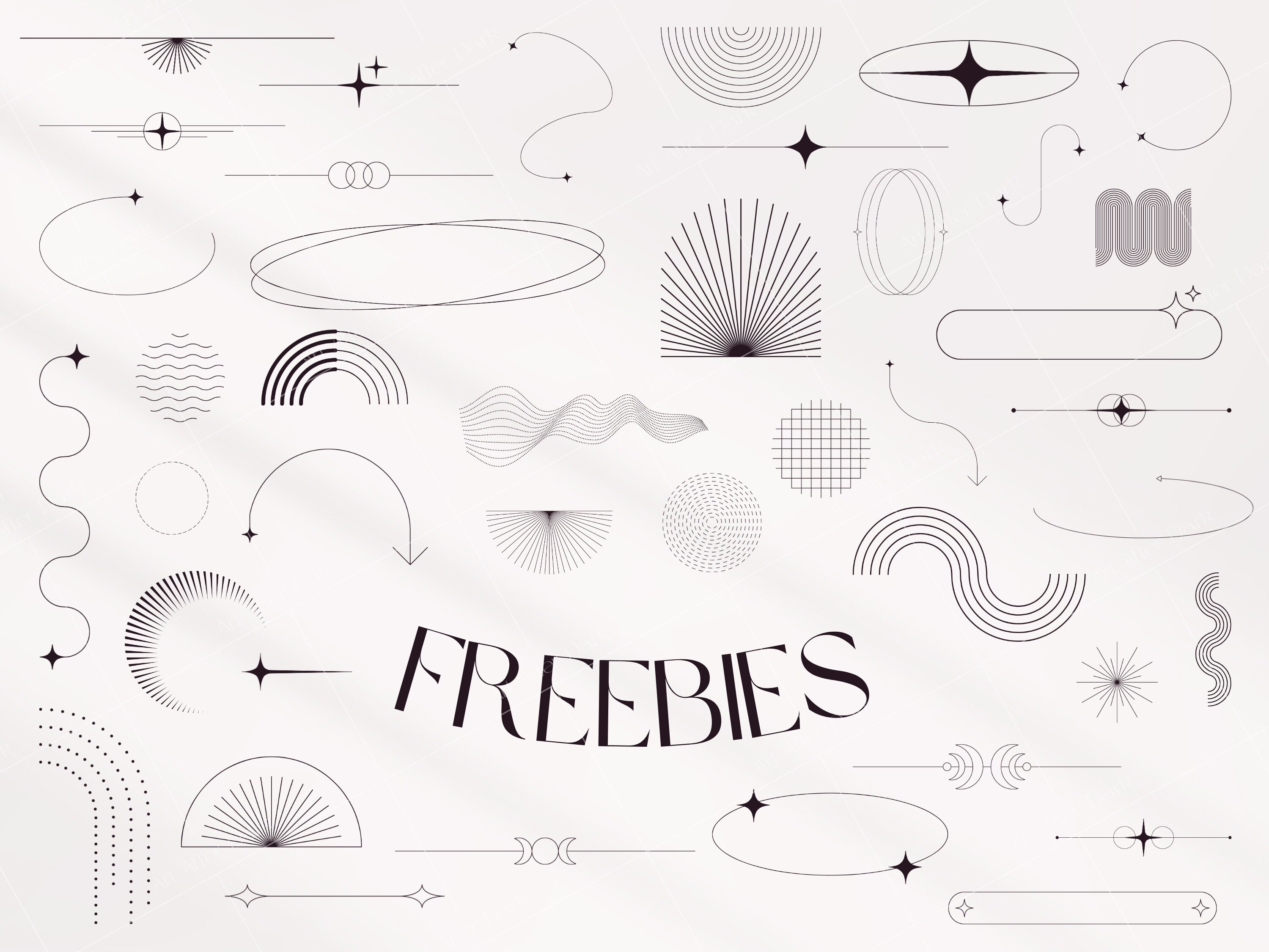 Modern Arch Set 200 Svg, Png, Eps FREEBIES INCLUDED Svg for Cricut ...