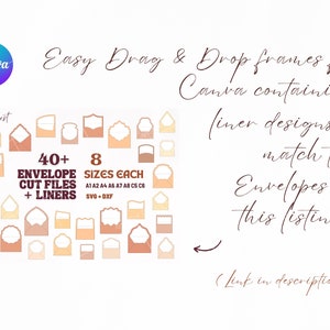 Invitation Envelope LINER CANVA Templates | 40+ Liner Designs | 8 Sizes ...