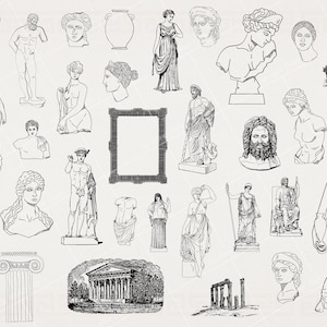 Ancient Greek Roman Mythology | 200+ Svg Png Eps | FREEBIES INCLUDED ...