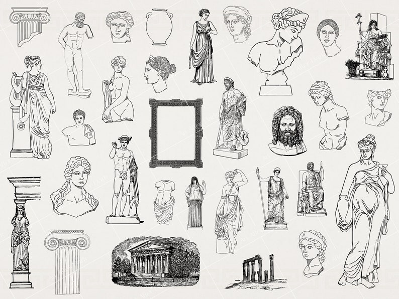 Ancient Greek Roman Mythology | 200+ Svg Png Eps | FREEBIES INCLUDED ...